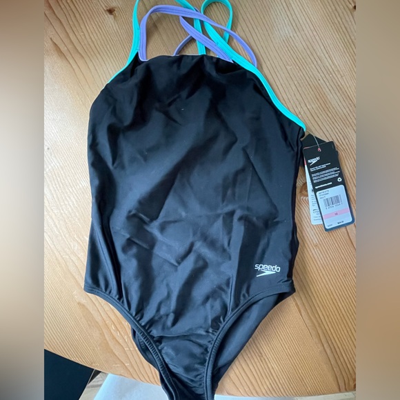 Speedo | Swim | Nwt Girls Speedo One Piece Swim Suit Black | Poshmark
